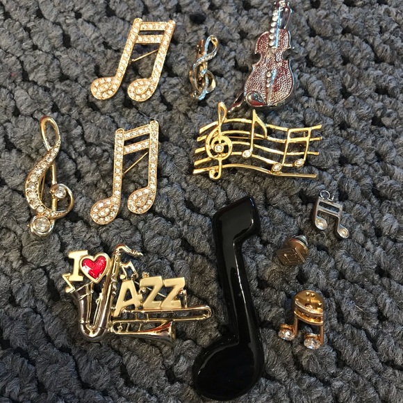 No brand | Jewelry | Vintage Music Pins | Poshmark